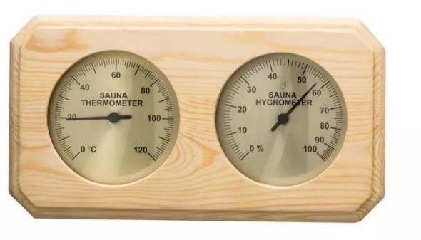 Teploměr do sauny Sentiotec Teploměr s vlhkoměrem, borovice AD221THP ...