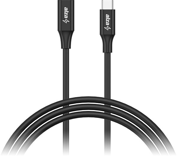 AlzaPower Core USB-C (M) / USB-C (F) 3.2 Gen 1, 1m černý za 229 Kč ...