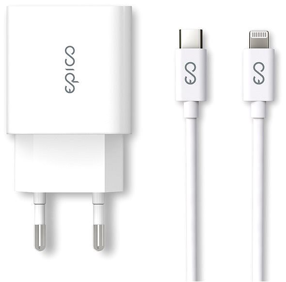 Epico 20W sieťová nabíjačka + USB-C/Lightning kábel, dĺžka 1,2 m ...