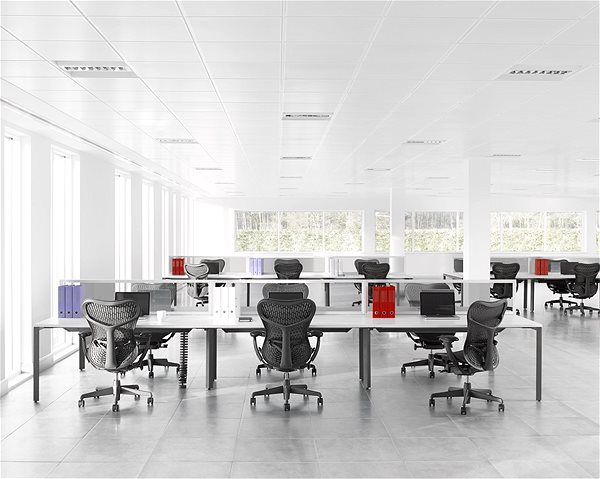 HERMAN MILLER Mirra s opěrkou Butterfly, pro měkké podlahy - černá ...