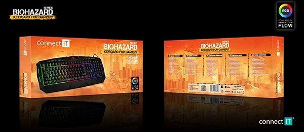 CONNECT IT BIOHAZARD Keyboard, black - CZ/SK - Herní klávesnice | Alza.cz