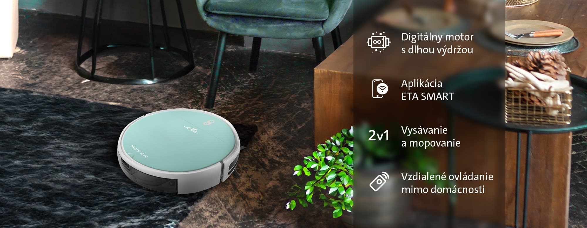 Výkonné robotické vysávače ETA zaistia dokonalé upratovanie celej ...