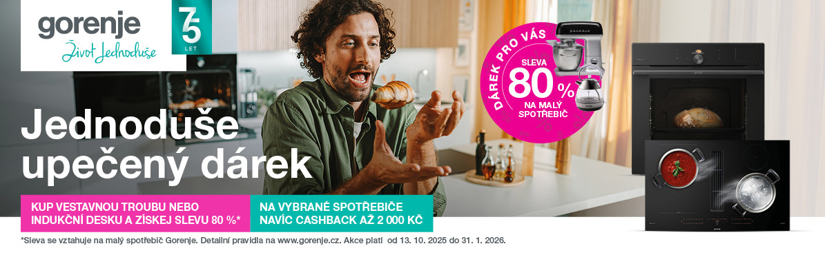 Spotřebiče Gorenje si nyní můžete pořídit s 80% slevou na malý ...