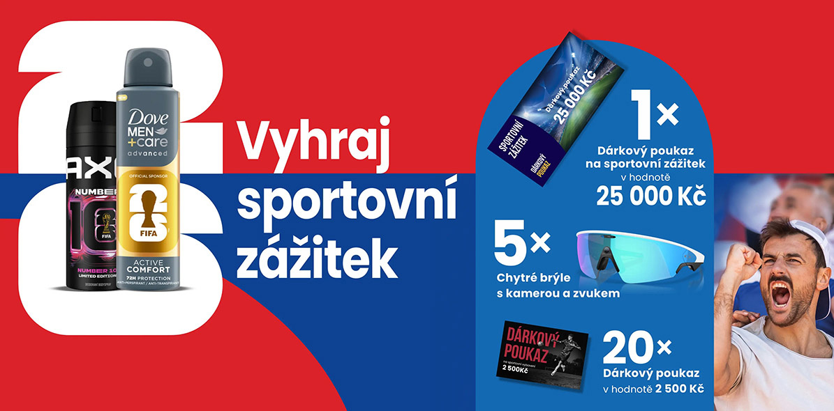 Nakupte produkty Dove, Axe nebo Rexona a hrajte o sportovní zážitky a ...