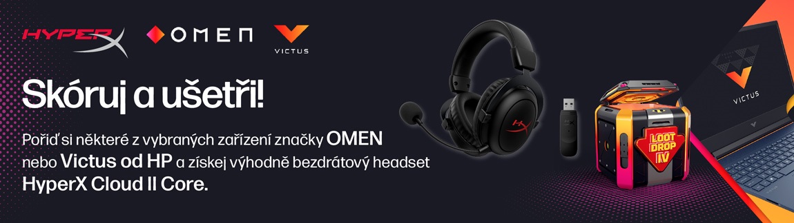 Získejte výhodně bezdrátový headset HyperX Cloud II Core s nákupem ...