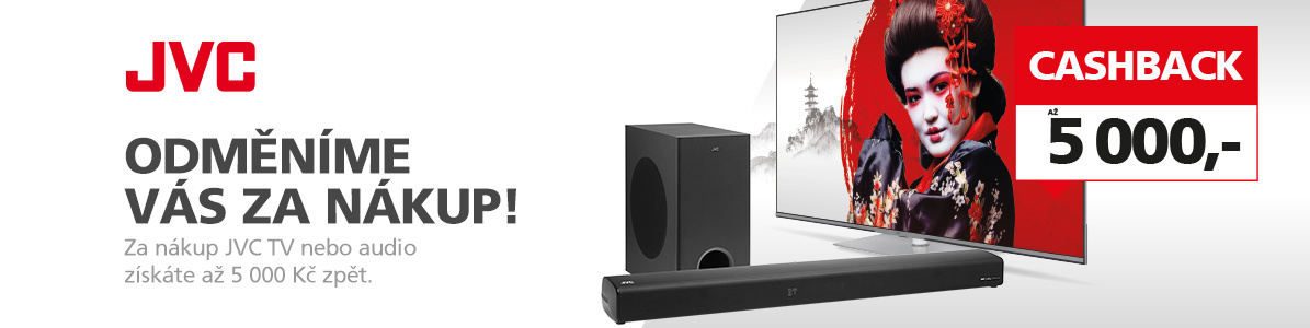 JVC cashback: Kupte si TV či audio výbavu značky JVC a získejte zpět až 5 000 Kč | Alza.cz