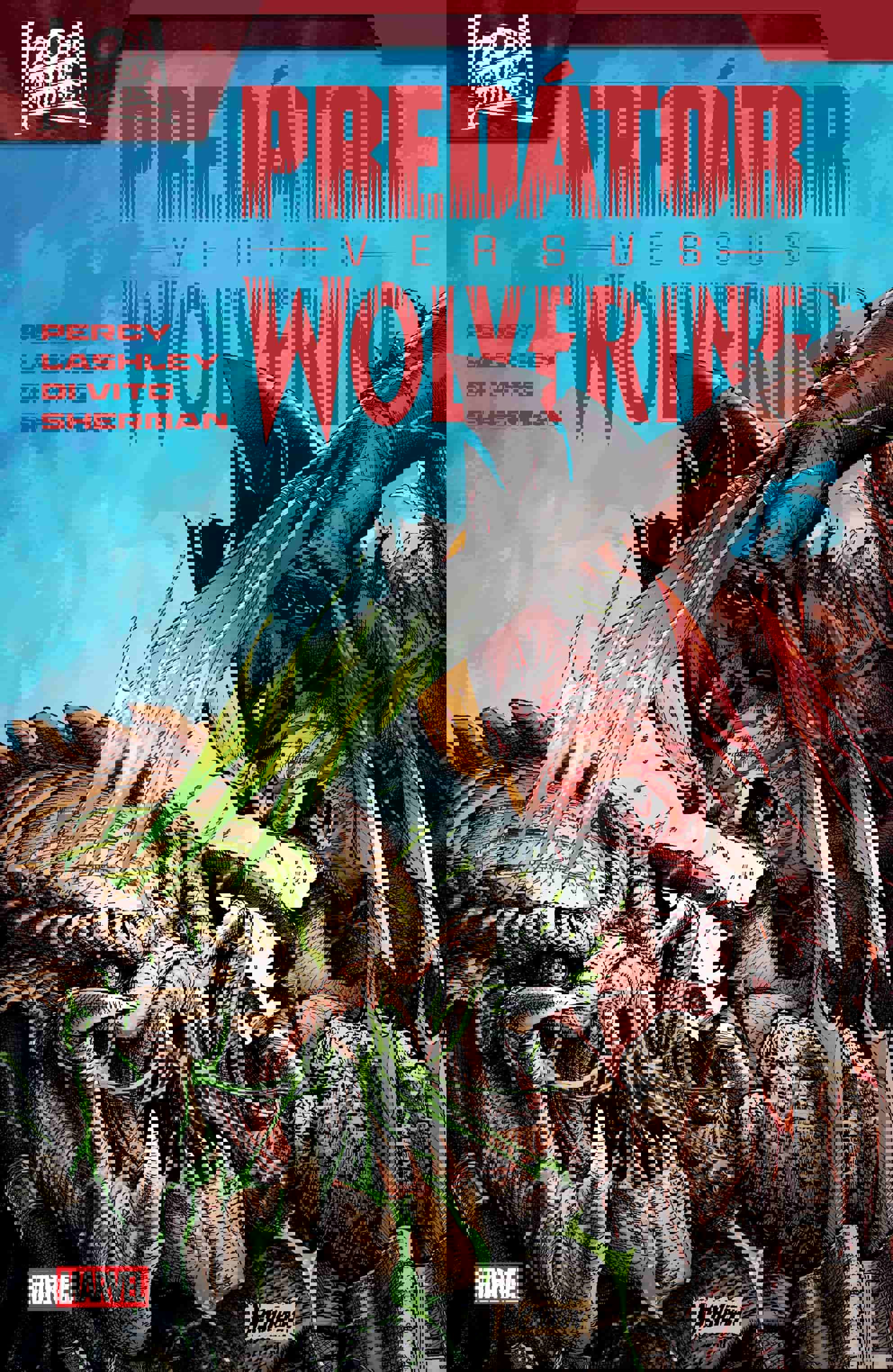 Predátor versus Wolverine: Komiksový crossover s unikátní obálkou jen ...