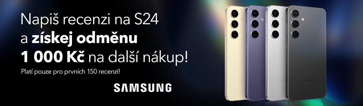 Napište recenzi na mobilní telefon Samsung Galaxy S24 a získejte ...