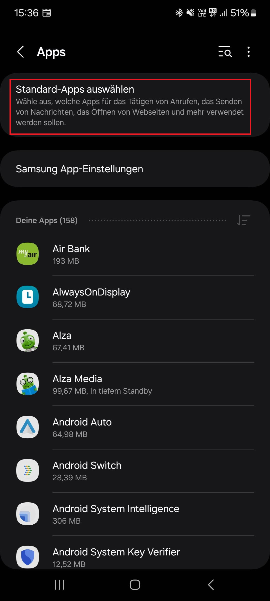 Wie ist vorzugehen, wenn der Browser für die Anmeldung in der Alza-App ...