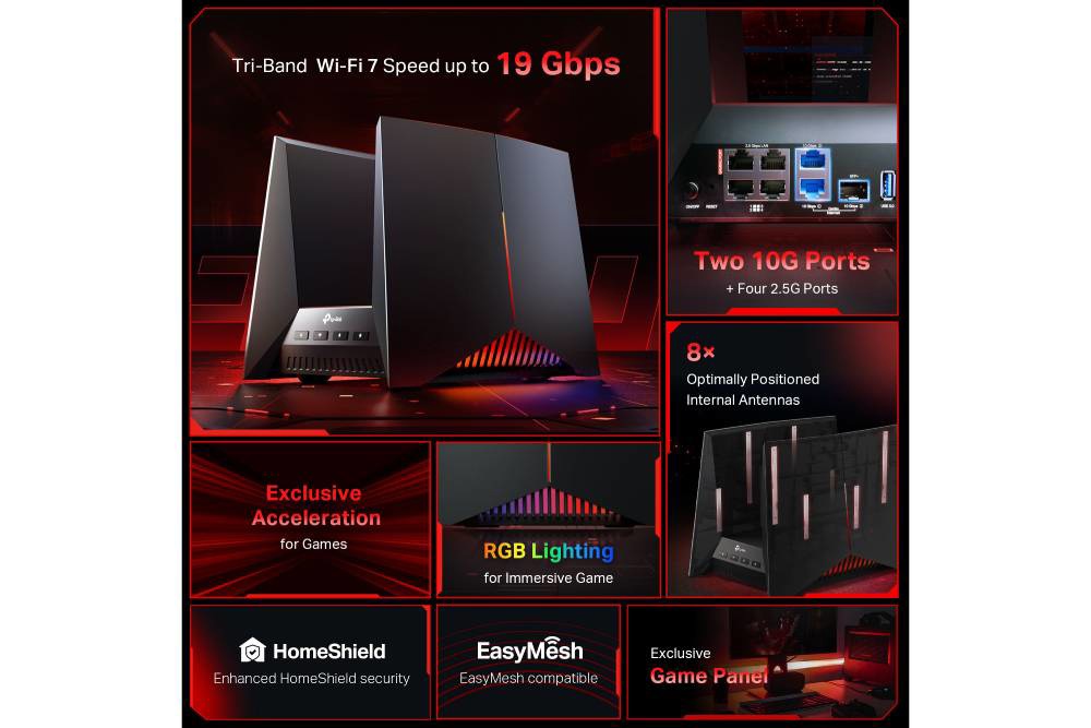 TP-Link Archer GE800 – Wi-Fi 7 herní router nové generace | Alza.cz