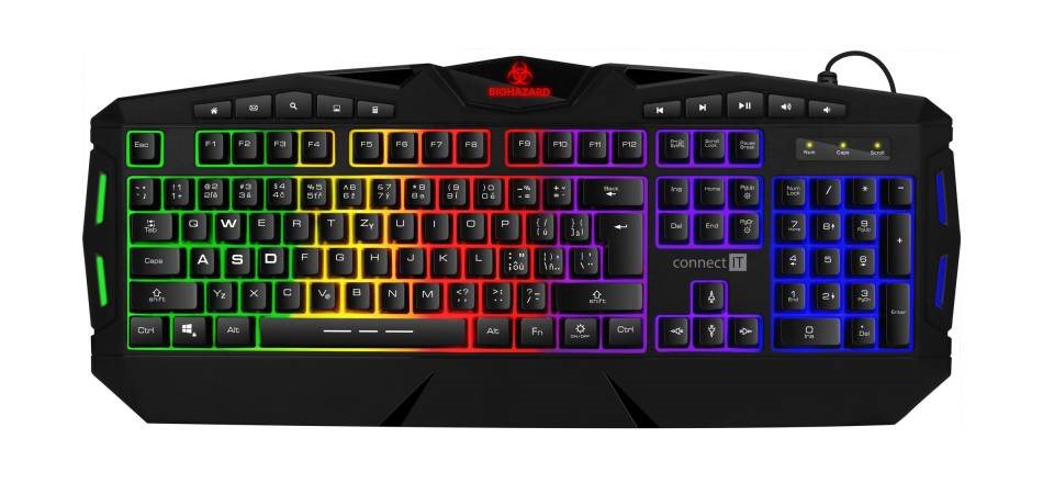 CONNECT IT BIOHAZARD Keyboard, black - CZ/SK - Herní klávesnice | Alza.cz