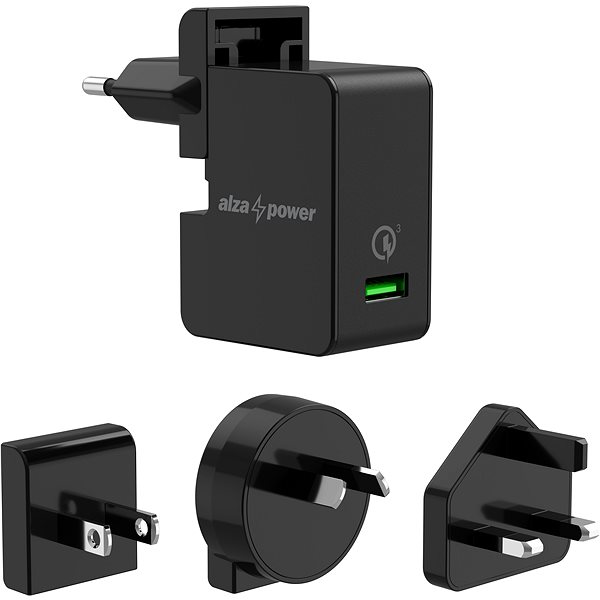 AlzaPower Travel Charger T200 čierna za 14,90 € - Nabíjačka do siete ...