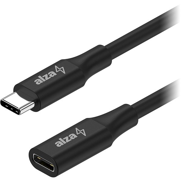 AlzaPower Core USB-C (M) / USB-C (F) 3.2 Gen 1, 1m černý za 229 Kč ...