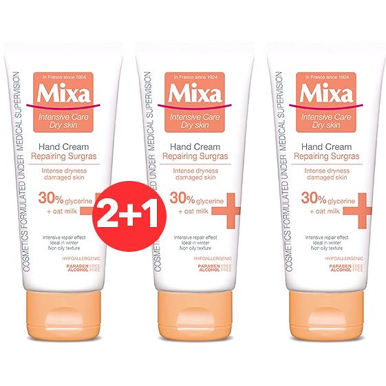 MIXA Repairing Surgras Hand Cream 100 ml 2 + 1 - Krém na ruky | Alza.sk