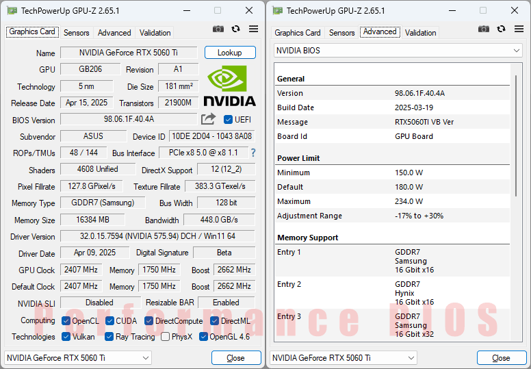 Asus TUF GeForce RTX 5060 Ti O16G Gaming (RECENZE A TESTY) | Alza.cz