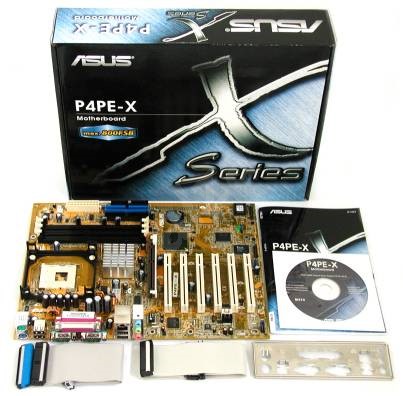 ASUS P4PE-X i845PE DDR333 USB2.0 SoundMAX 6ch LAN - Základní deska ...