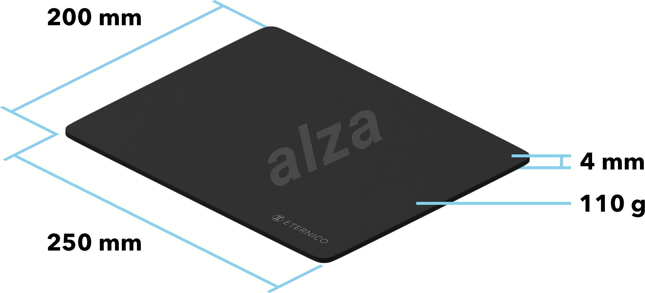 Eternico Essential Mouse Pad MB10 černá za 59 Kč - Podložka pod myš ...