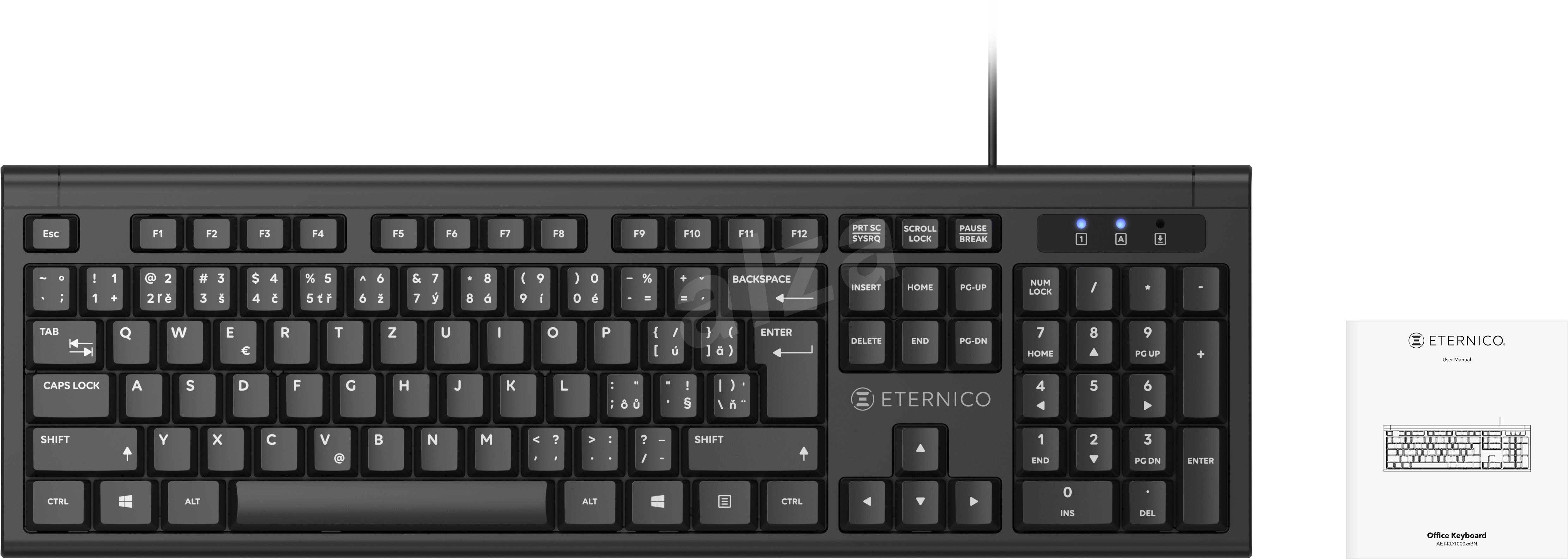 Eternico Essential Keyboard Wired KD1000 - CZ/SK za 149 Kč - Klávesnice ...
