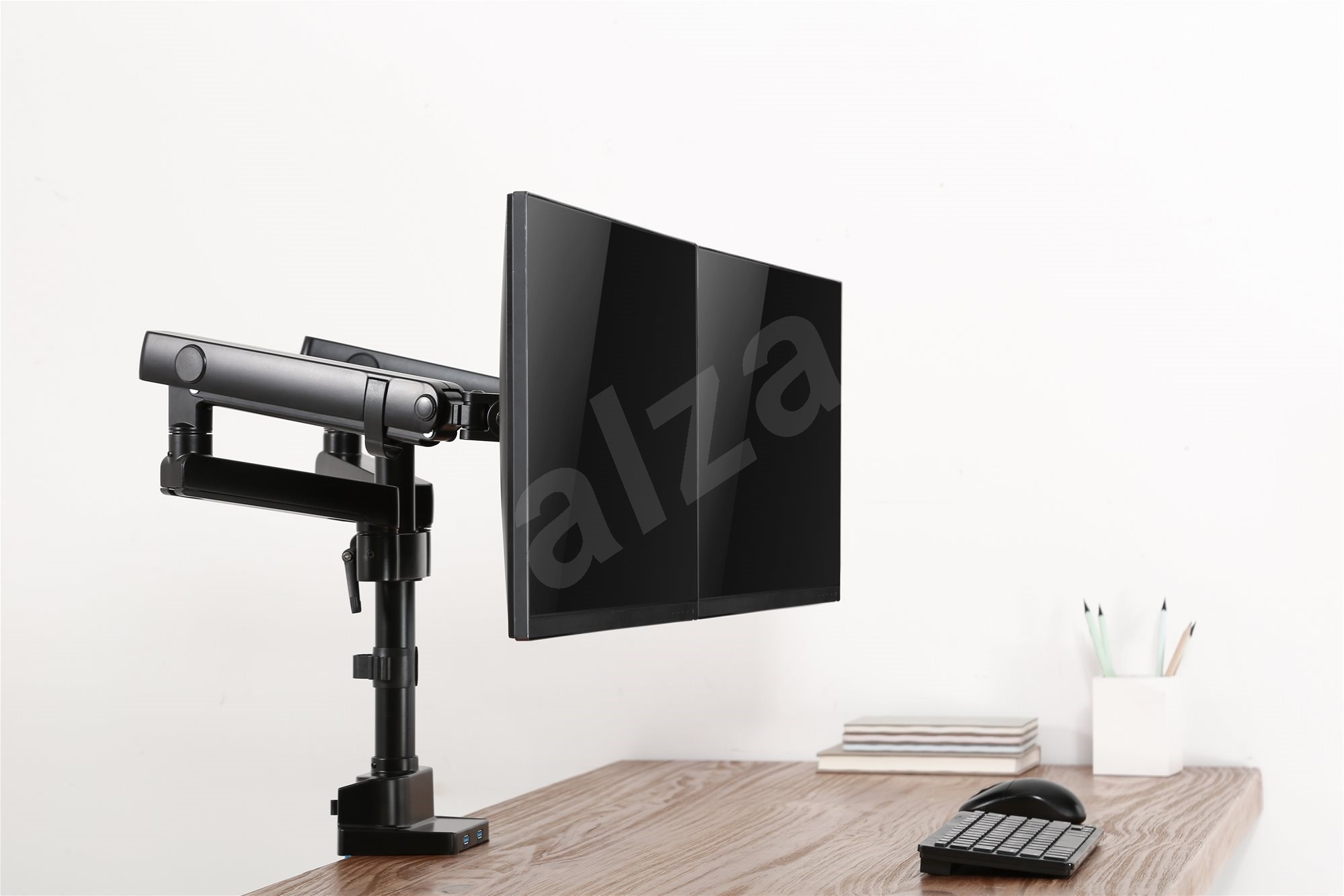 AlzaErgo Arm D85B Essential USB - Držák na monitor | Alza.cz