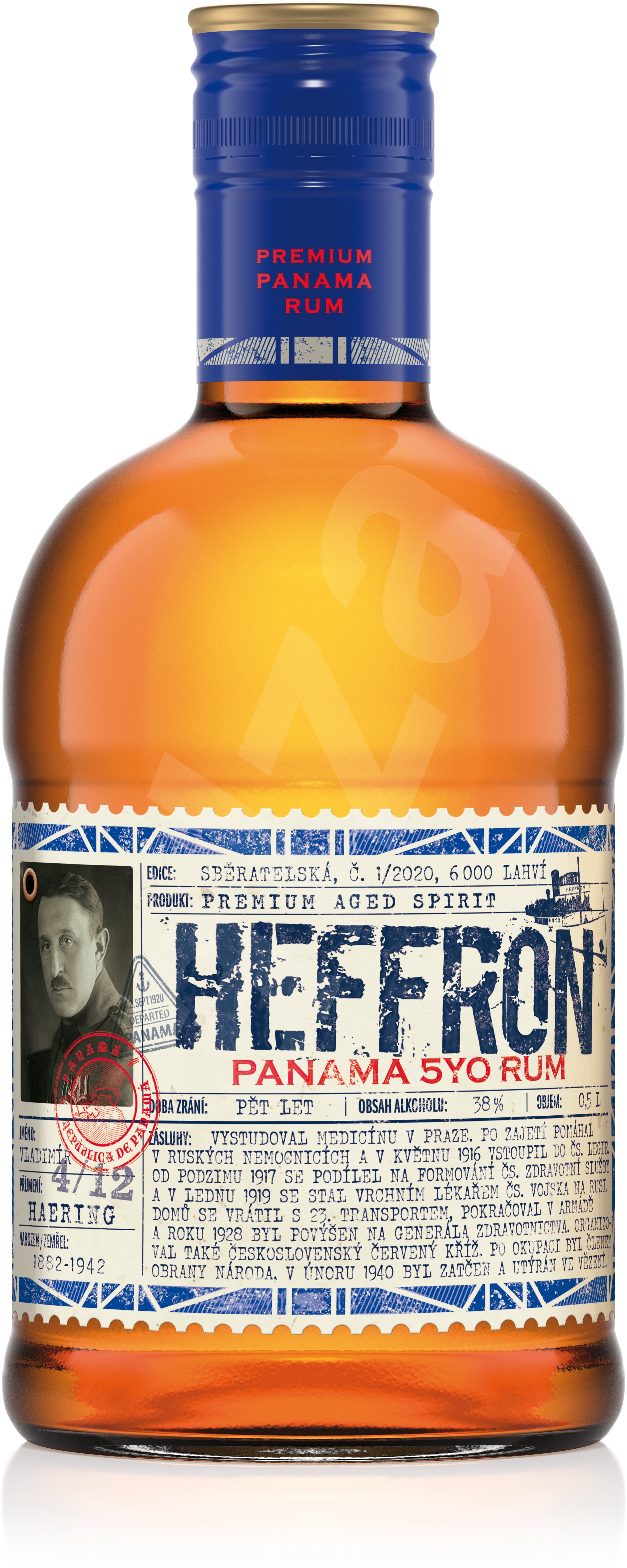 Heffron Panama Rum 5YO 0,5l 38% - L.E. 4/12 Haering (500 lahví) - Rum ...