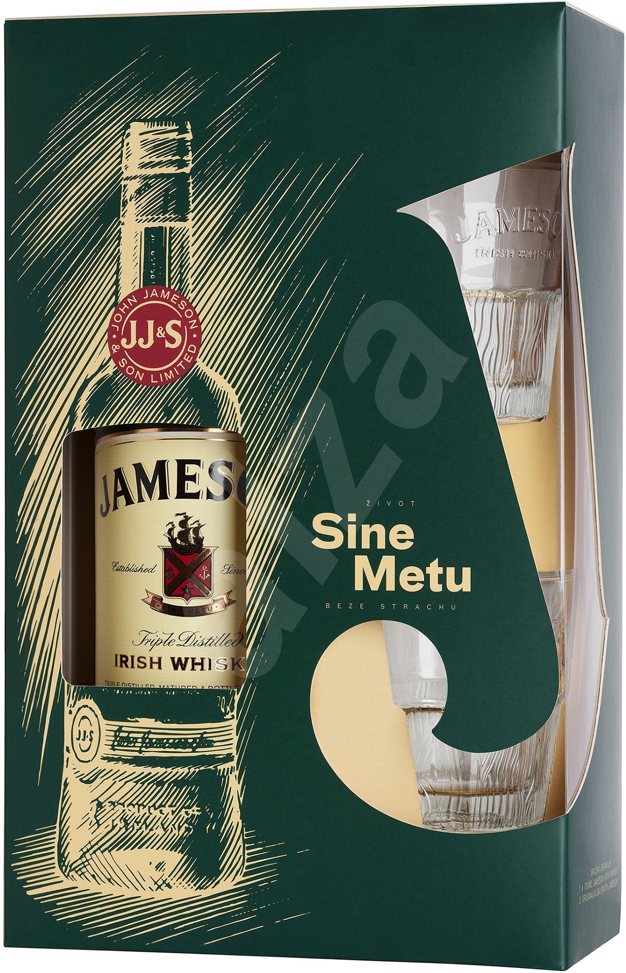 Jameson 0,7l 40% + 2x sklo GB - Whiskey | Alza.cz