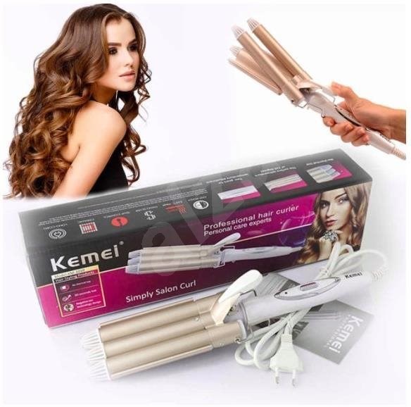 Alum Keramická trojkulma - KEMEI - Kulma na vlasy | Alza.cz