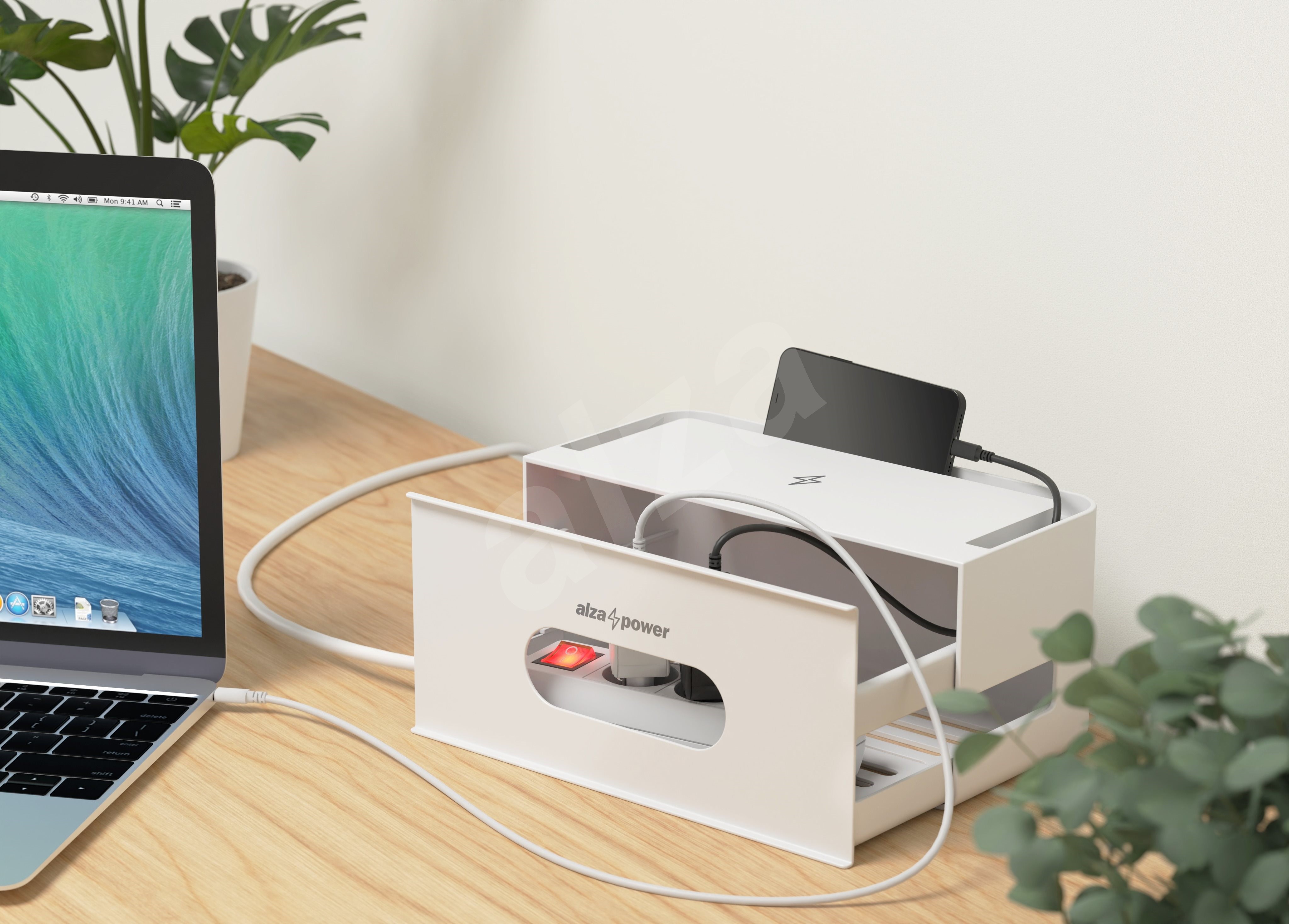 AlzaPower Cable Box Socket bílý za 399 Kč - Organizér kabelů | Alza.cz