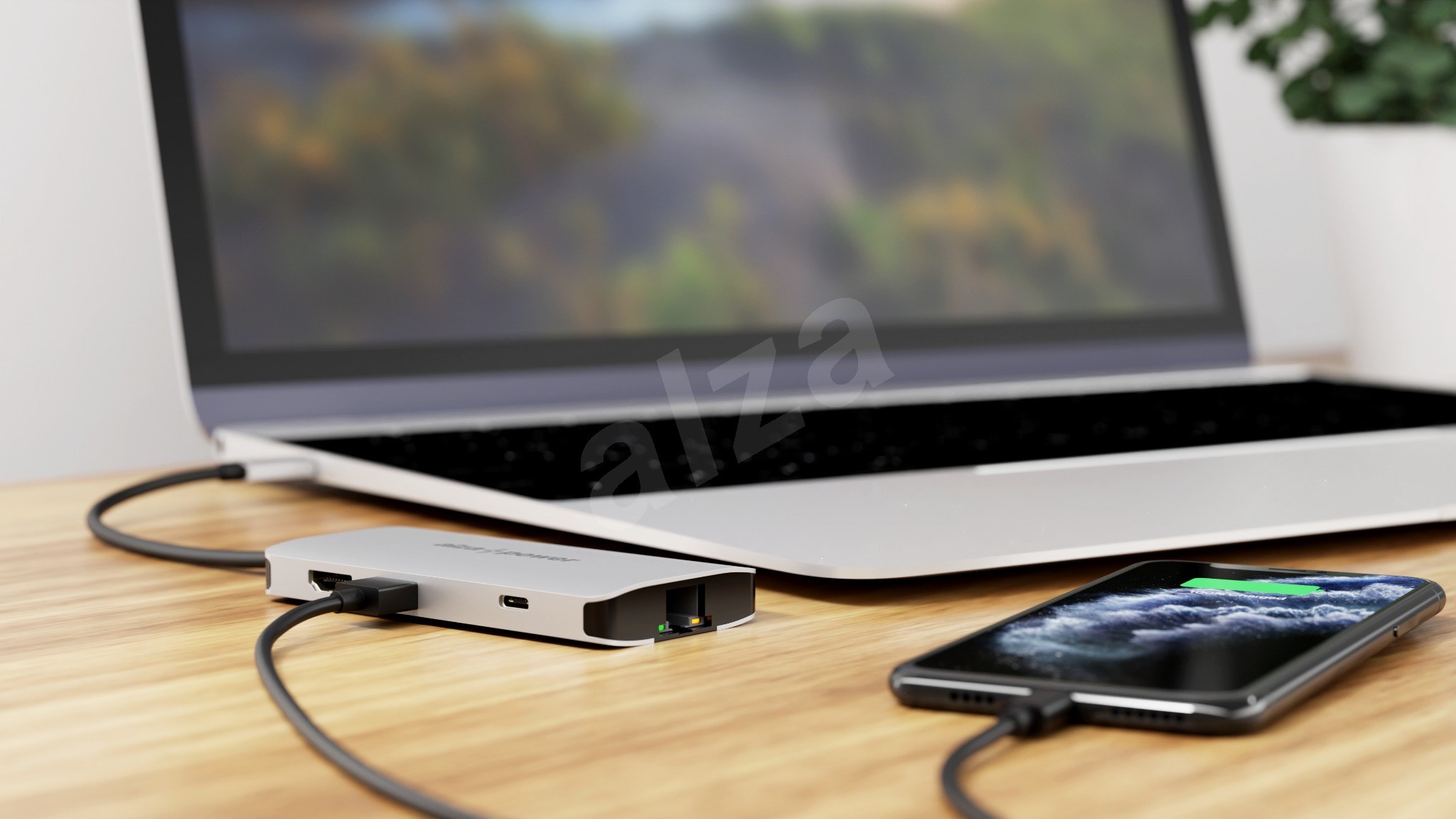AlzaPower Metal USB-C Dock Station 8v1 vesmírně šedý za 1 390 Kč ...