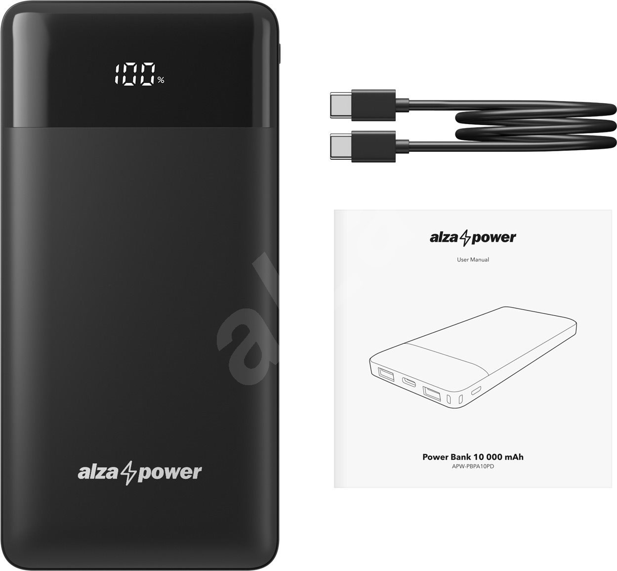 AlzaPower Parade 10000mAh Power Delivery (22,5W) černá od 539 Kč ...