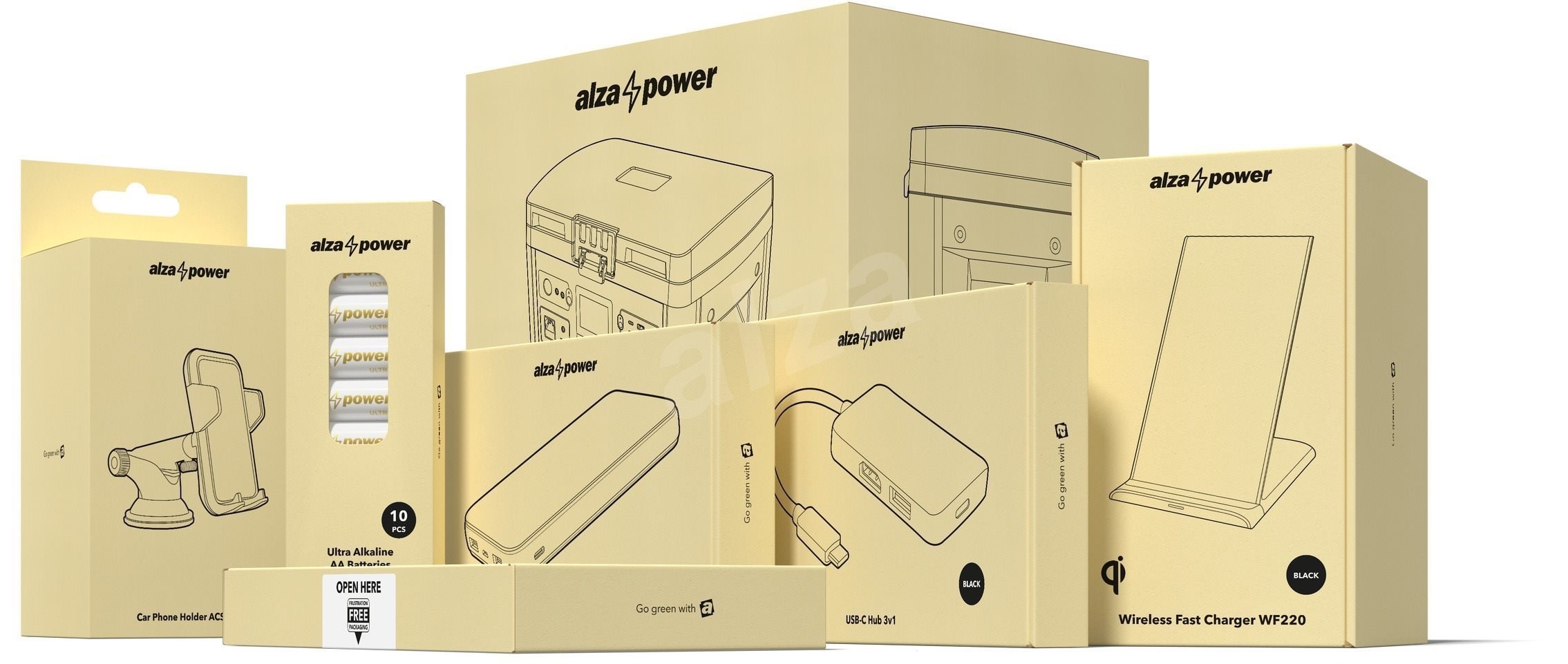 AlzaPower Parade 10000mAh Power Delivery (22,5W) černá od 539 Kč ...