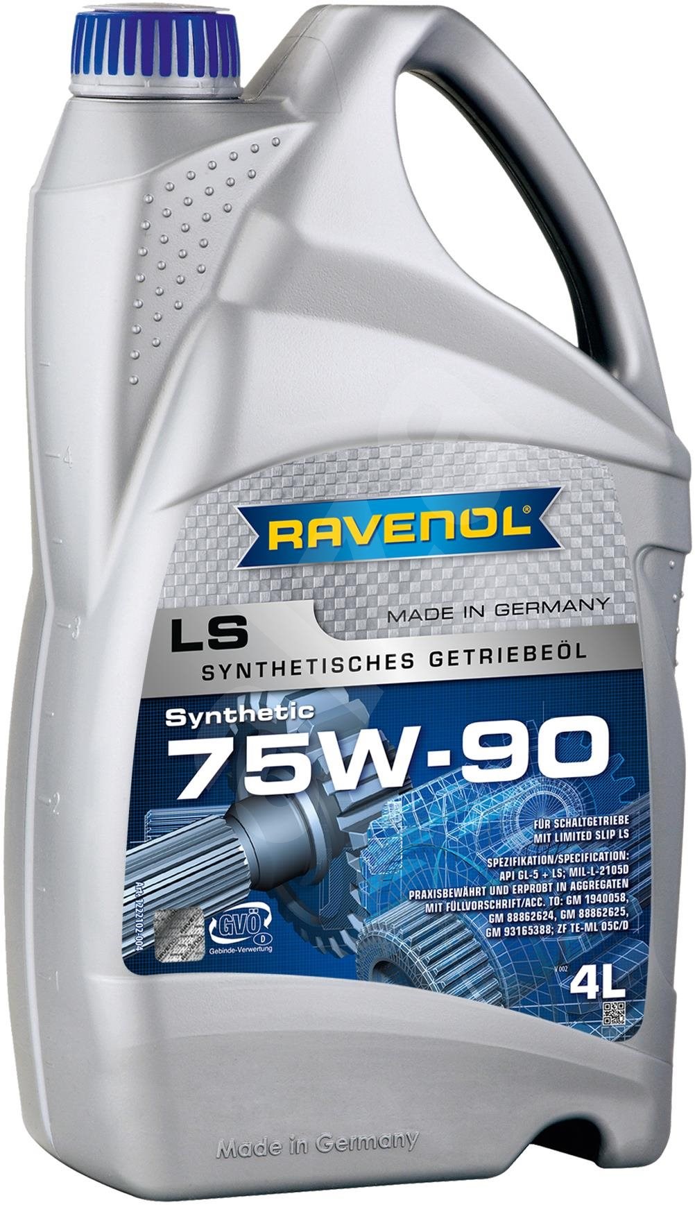 RAVENOL Getriebeoel LS SAE 75W-90; 4 L - Převodový olej | Alza.cz