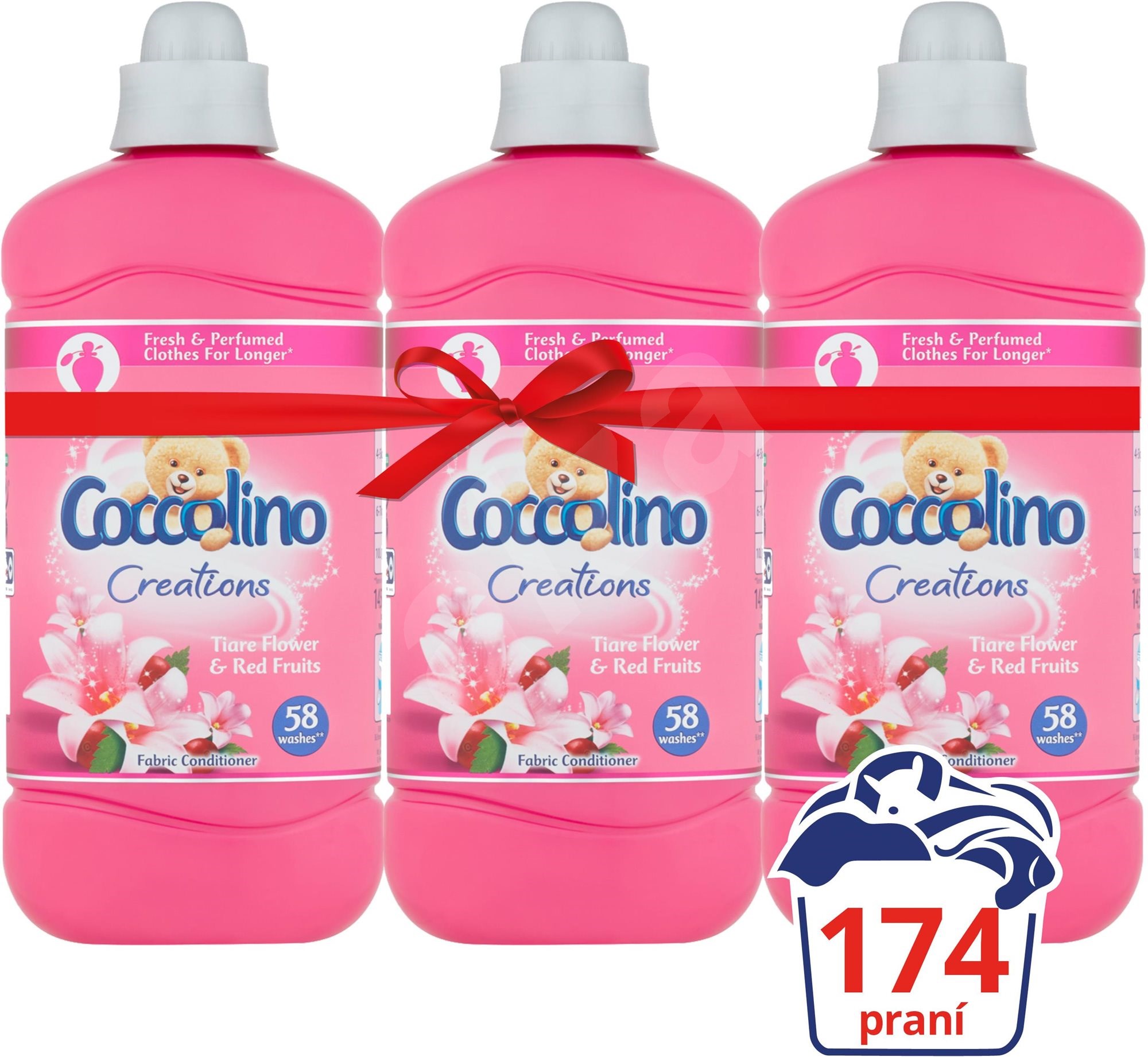 COCCOLINO Creations Tiare Flower & Red Fruits 3× 1,45 l (174 praní ...