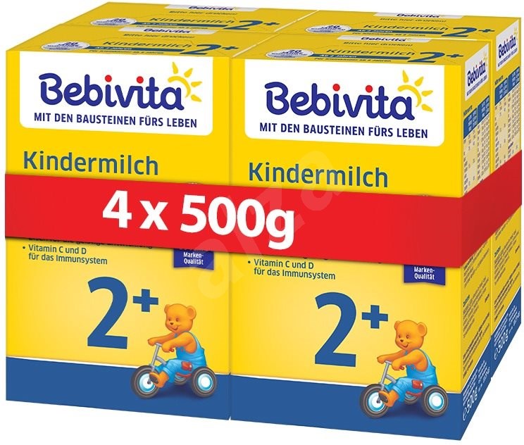 BEBIVITA JUNIOR 2+ Instantní mléčný nápoj 4× 500 g - Kojenecké mléko ...