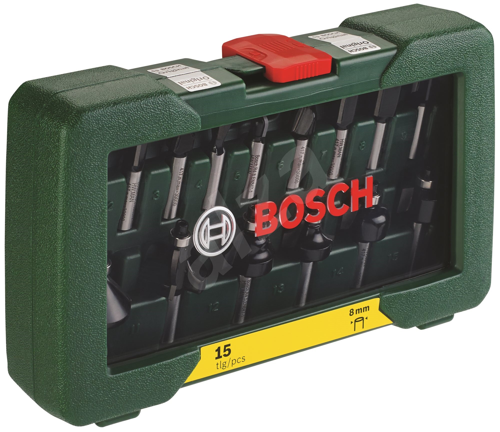 BOSCH Sada fréz, 15 dílná - Sada fréz | Alza.cz