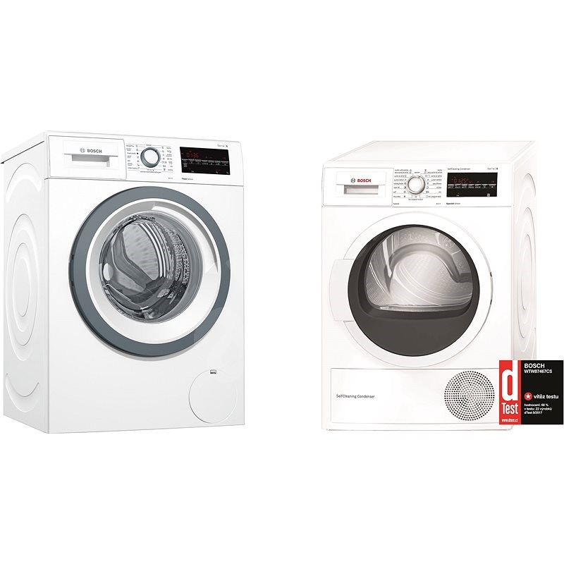 BOSCH WAT28480CS + BOSCH WTW87467CS - Set pračka a sušička | Alza.cz