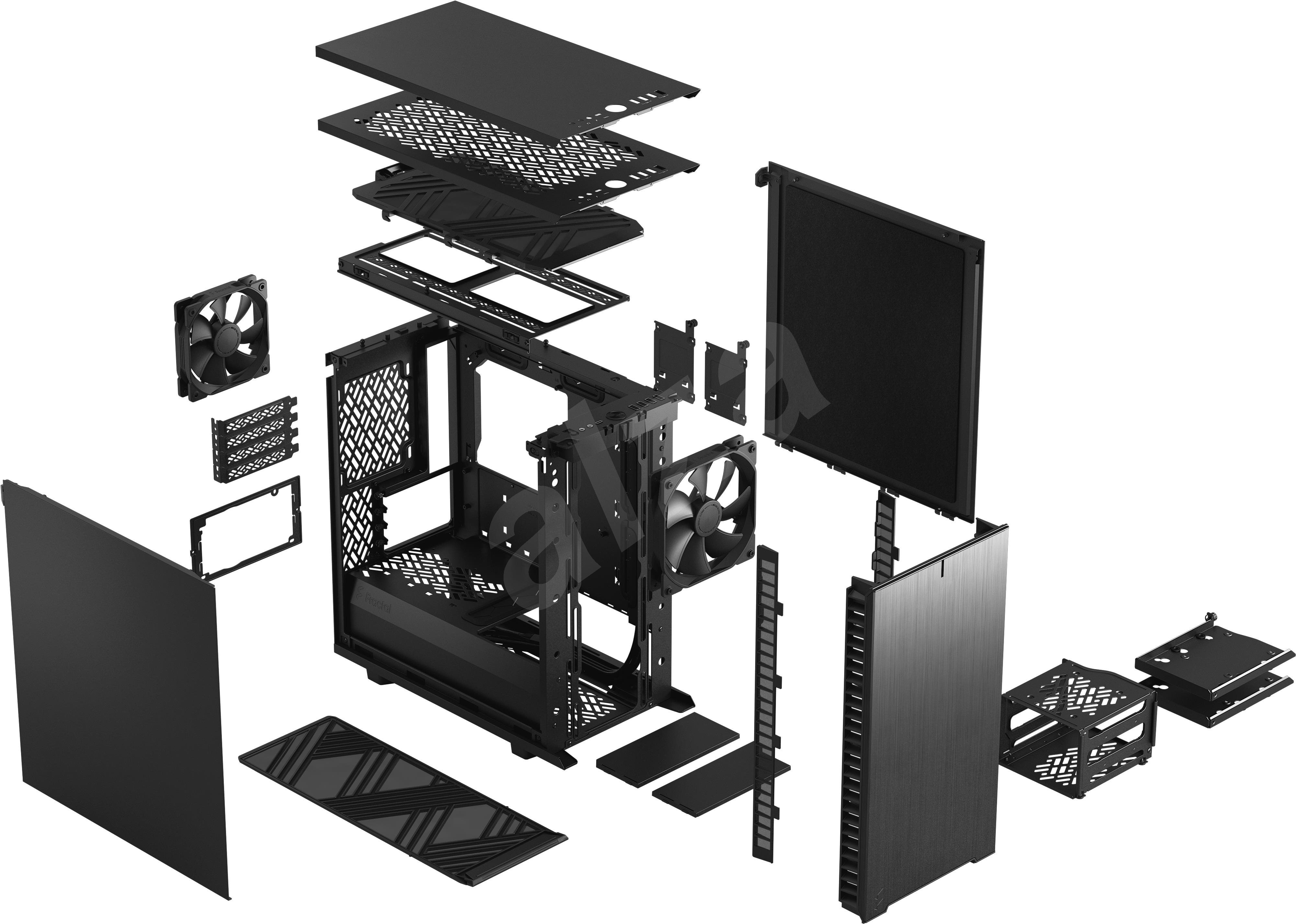 Fractal Design Define 7 Mini Black Solid za 2 989 Kč - Počítačová skříň ...