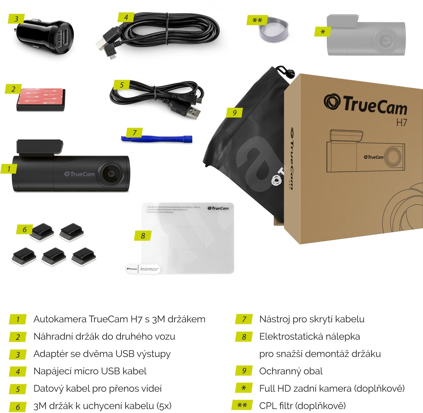 TrueCam H7 GPS 2.5K (s hlášením radarů) - Kamera do auta | Alza.cz