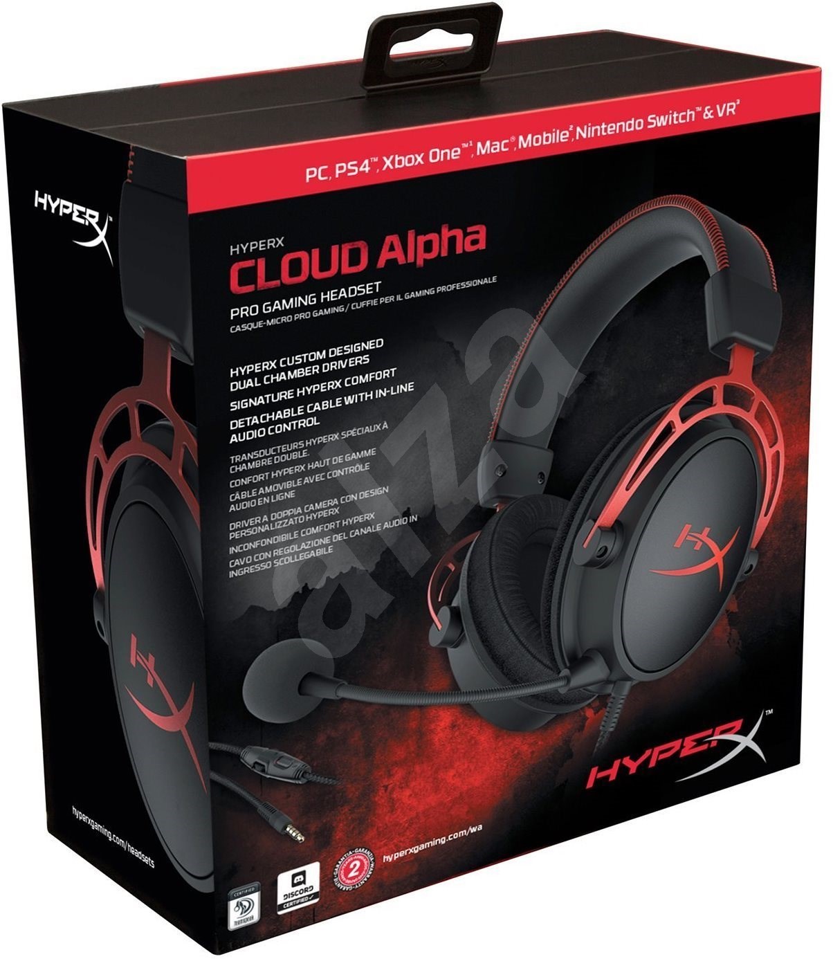 HyperX Cloud Alpha Red - Herní sluchátka | Alza.cz