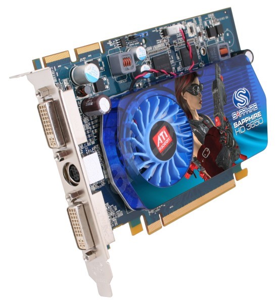 SAPPHIRE HD 3650, 512MB DDR3 (1800MHz), ATI Radeon HD 3650 (800MHz), PCIe x16, CrossFire, 128bit ...