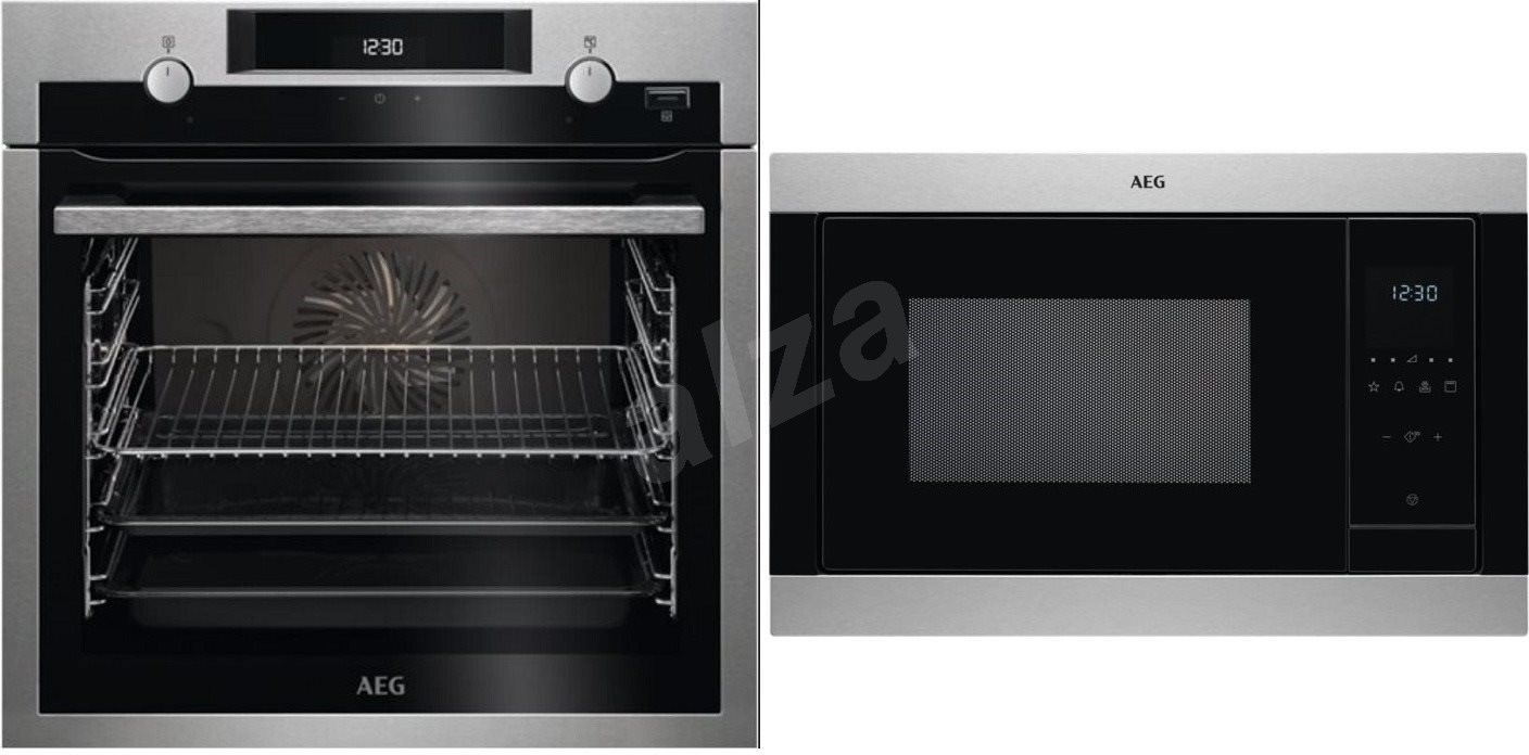 AEG Mastery BCE455350M + AEG Mastery MSB2547D-M - Set vestavná trouba a ...