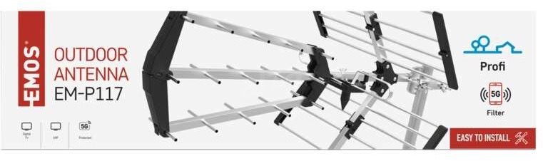 EMOS PROFI EM-P117, DVB-T2, filtr LTE/4G/5G - Televizní anténa | Alza.cz