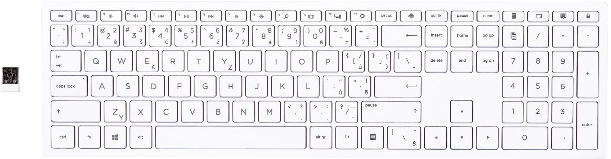 HP Pavilion Wireless Keyboard 600 White - CZ - Klávesnice | Alza.cz