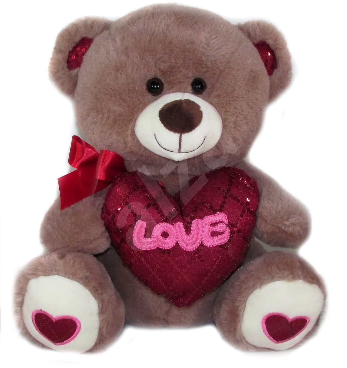 Medvídek se srdcem Love - 30 cm Hnědý - Plyšový medvěd | Alza.cz