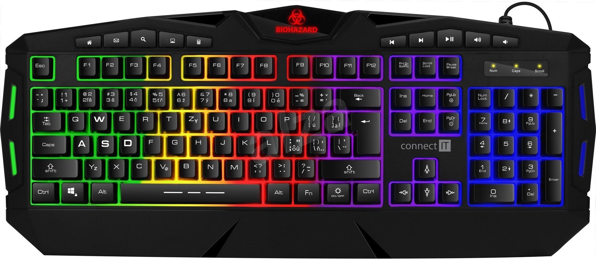 CONNECT IT BIOHAZARD Keyboard, black - CZ/SK - Herní klávesnice | Alza.cz