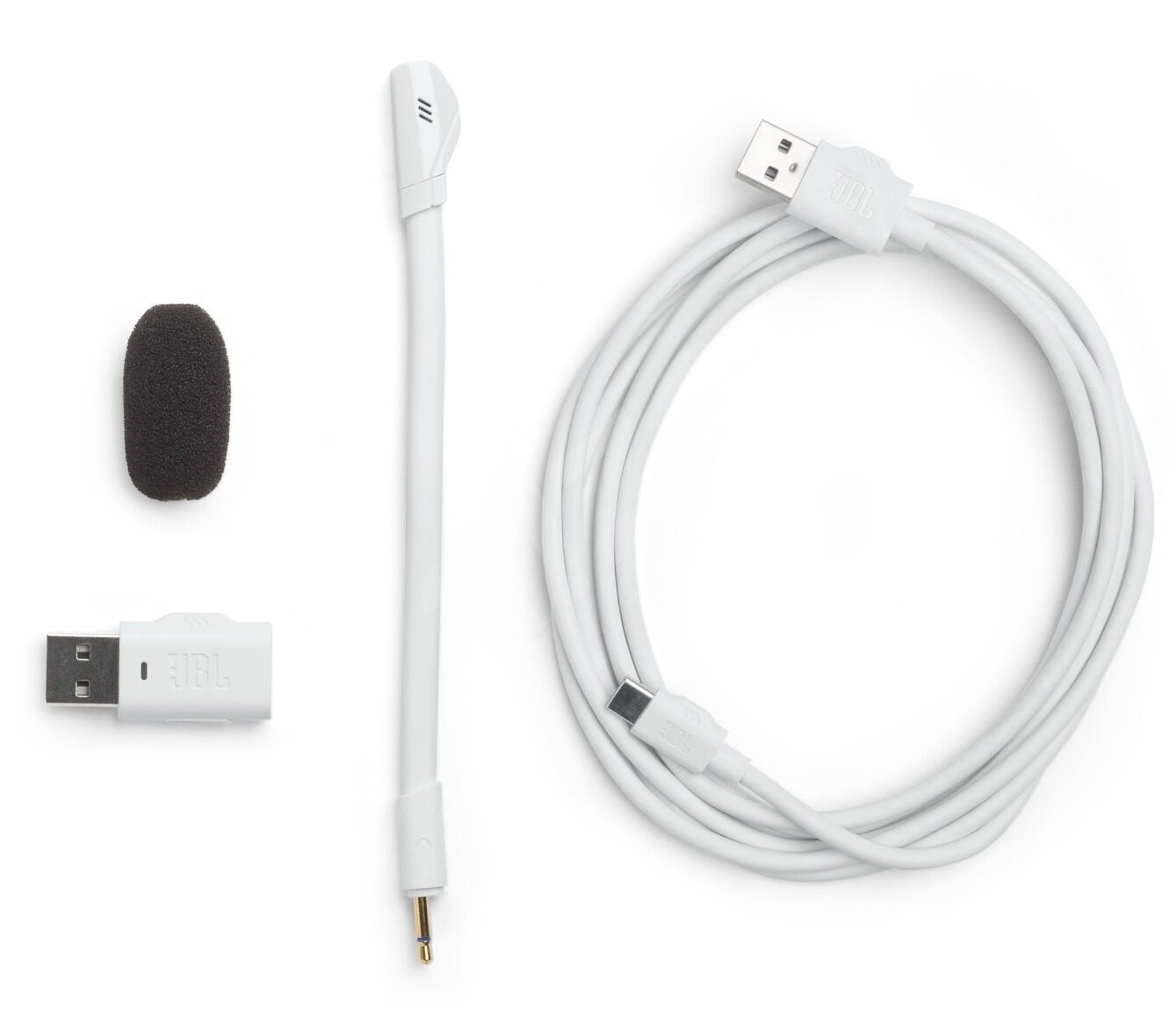 JBL Quantum 360P Console Wireless bílá - Herní sluchátka | Alza.cz