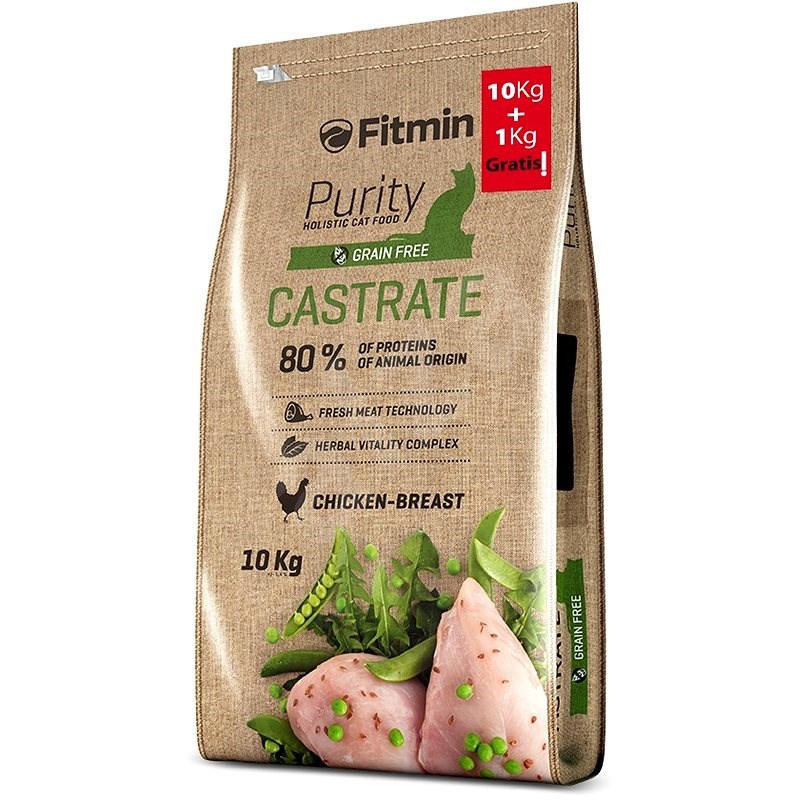 Fitmin Cat Purity Castrate 10 kg + 1 kg - Granule pro kočky | Alza.cz