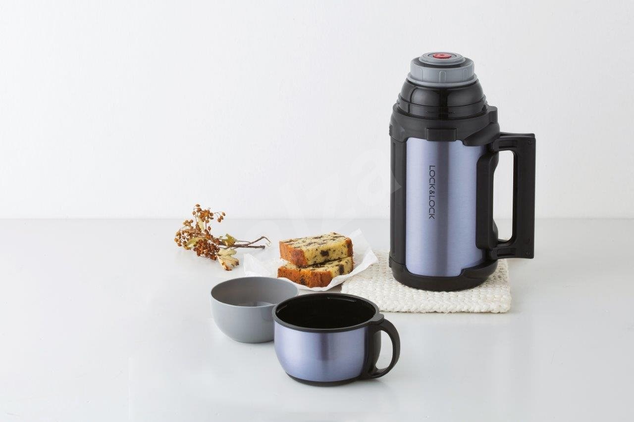 Lock&Lock Termoska s hrníčkem 1.2l safírově-zlatá - Termoska | Alza.cz