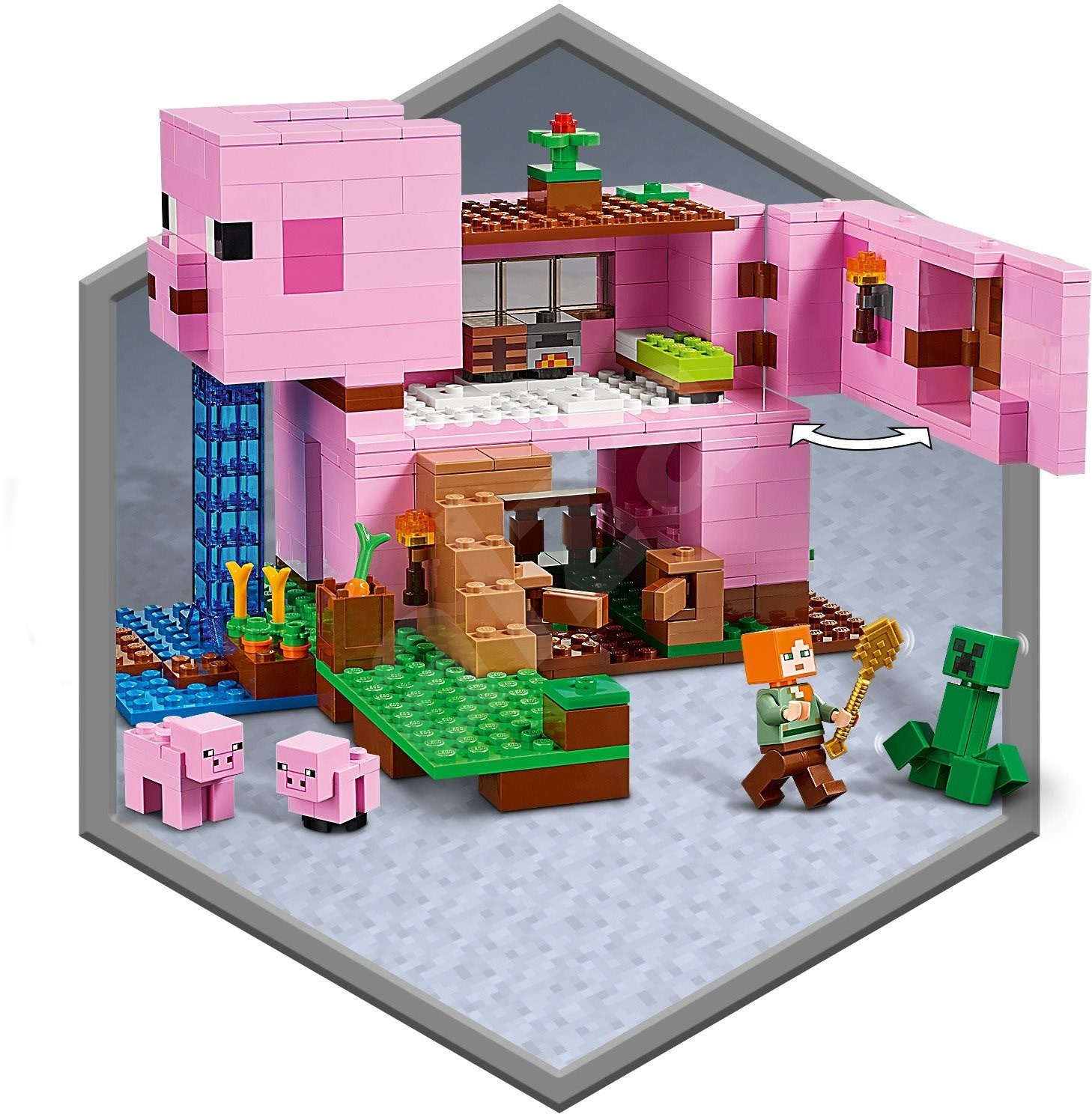 LEGO® Minecraft™ 21170 Prasečí dům - LEGO stavebnice | Alza.cz