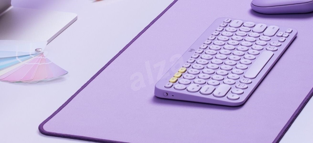 Logitech Bluetooth Multi-Device Keyboard K380, Lavender and Lemonade ...