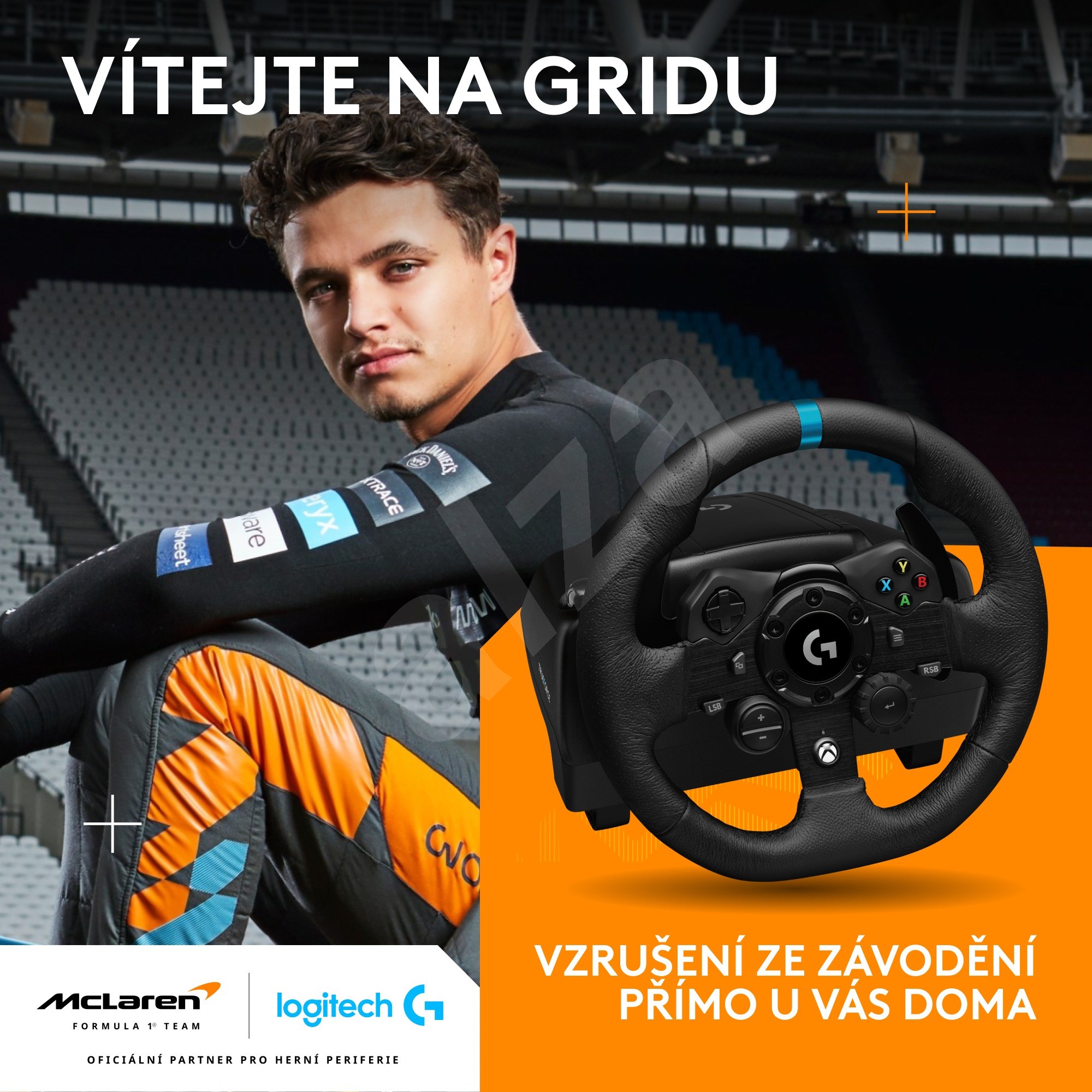 Logitech G923 Driving Force pro PC/Xbox - Volant | Alza.cz